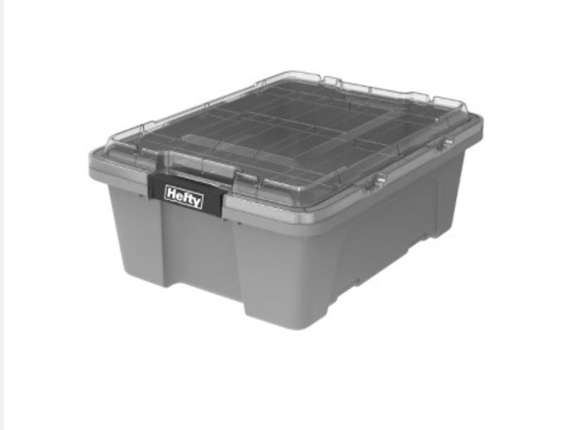 Hefty MAX PRO Large 12 -Gallons ( 48 -Quarts ) Gray Heavy Duty ...