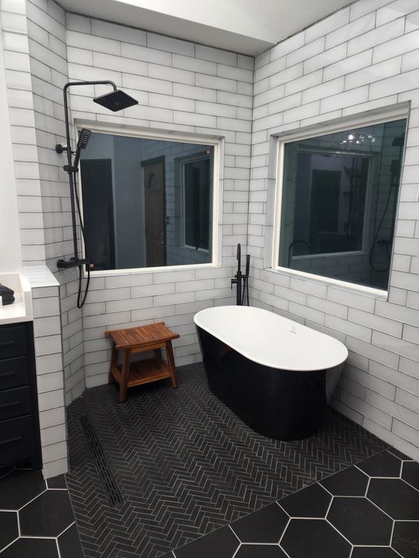CASAINC Luxury Chrome 12-in Built-In Shower Faucet System with 3-way ...