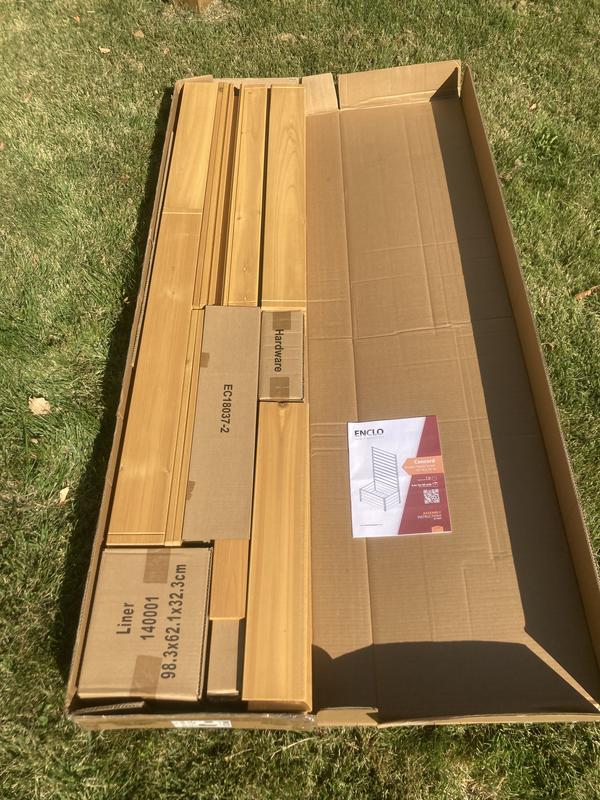 Enclo Privacy Screens Concord 41-in W x 73-in H Wood Planter Box Cedar ...