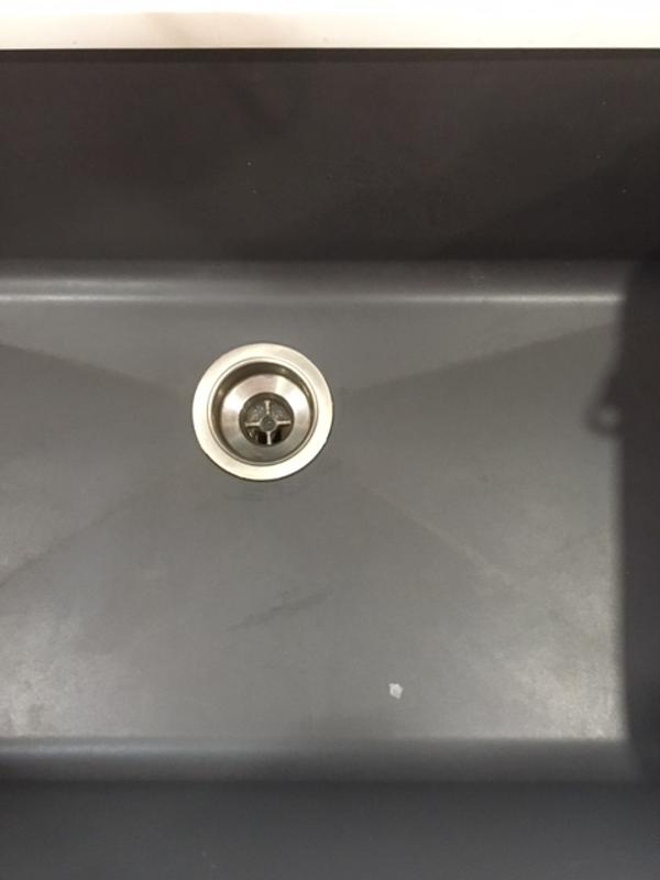 BLANCO Precis Silgranit Undermount 32-in x 19-in Coal Black Granite ...