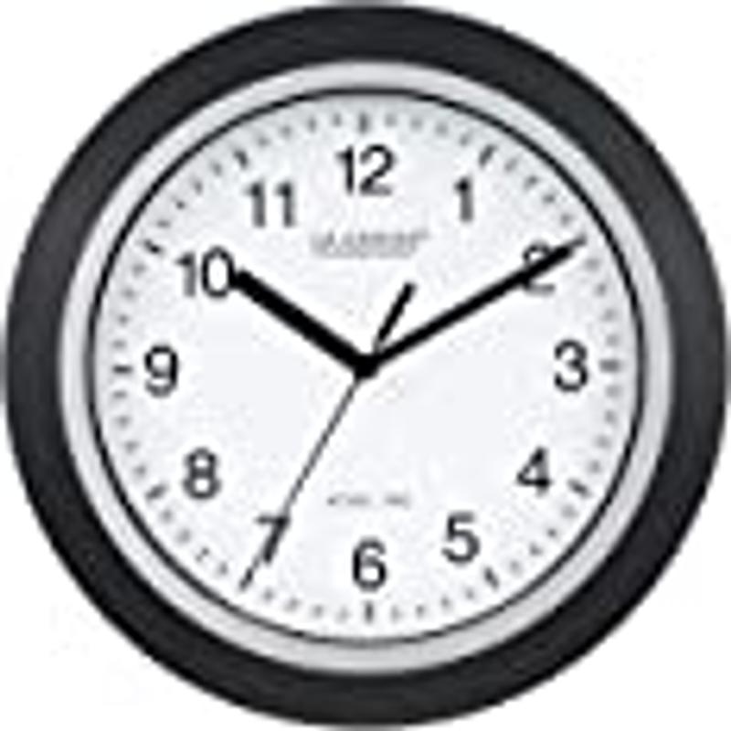 La Crosse Technology Analog Atomic Round Wall Clock in the Clocks ...