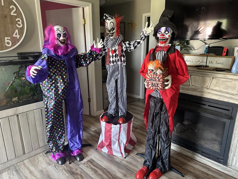 Haunted Hill Farm 5.9-ft Freestanding Motion Activated Talking Lighted ...