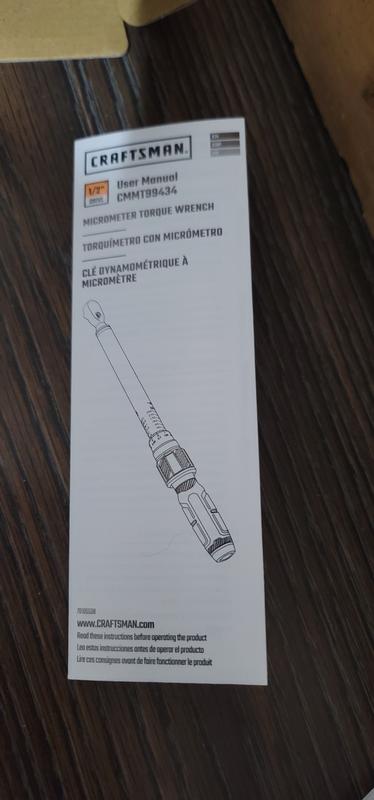 CRAFTSMAN 1/2-in Drive Click Torque Wrench (50-ft lb to 250-ft lb ...