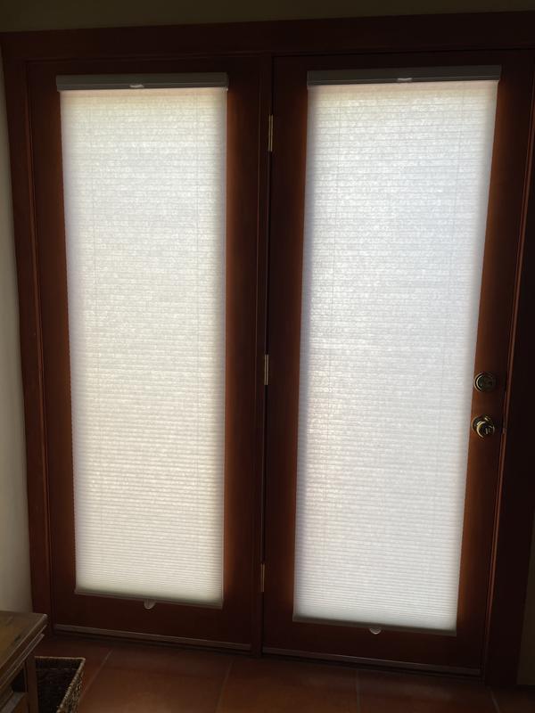 allen + roth 68.5-in x 64-in Gray Light Filtering Cordless Top-Down ...