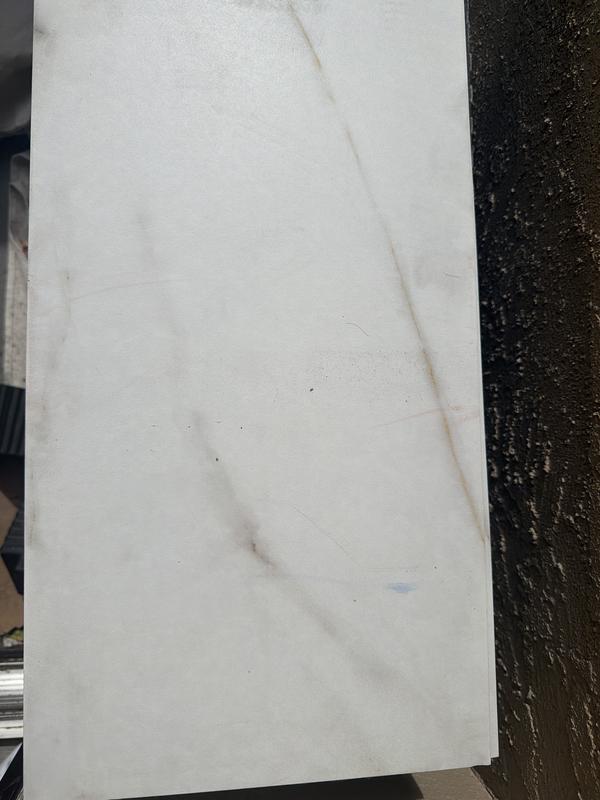 STAINMASTER Emperor Ash 10-in x 12-in Matte Ceramic Hexagon Marble Look ...