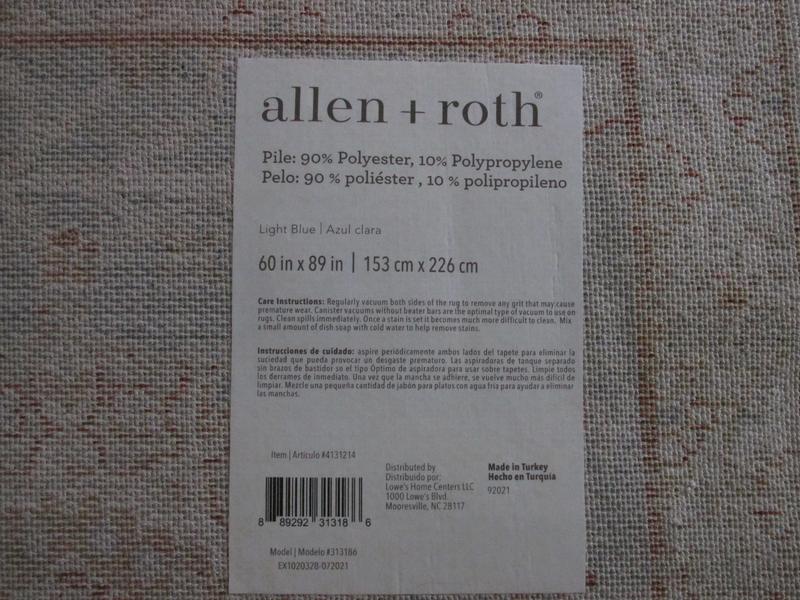 allen + roth Miriam 9 X 12 (ft) Light Blue Indoor Floral/Botanical Area ...