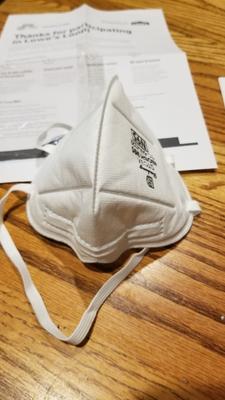 Dasheng 5 -Pack White Disposable N95 Sanding and fiberglass Safety mask ...