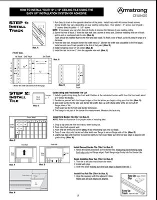 Armstrong Ceilings EASY UP 20 -Pack 96-in Galvanized steel Silver Track ...