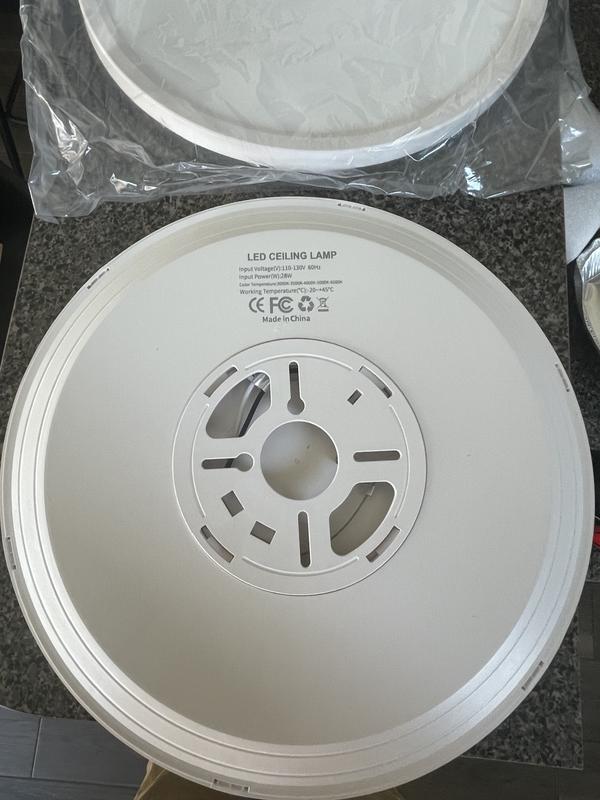 Honbei 4 Pack of 12 inch 28Watt 3300 Lumens 5 Color Selectable LED ...