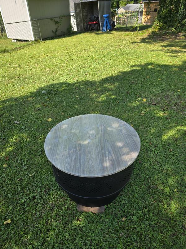 Vicinity 26-in W Iron Round in the Wood-Burning Fire Pits department at ...