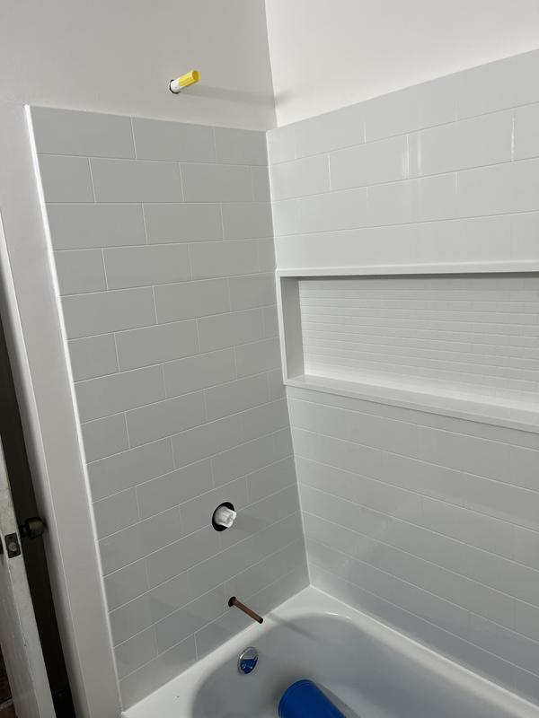 MAAX NexTile 30-Inches L x 60-Inches W x 60-Inches H White 4 -Piece ...