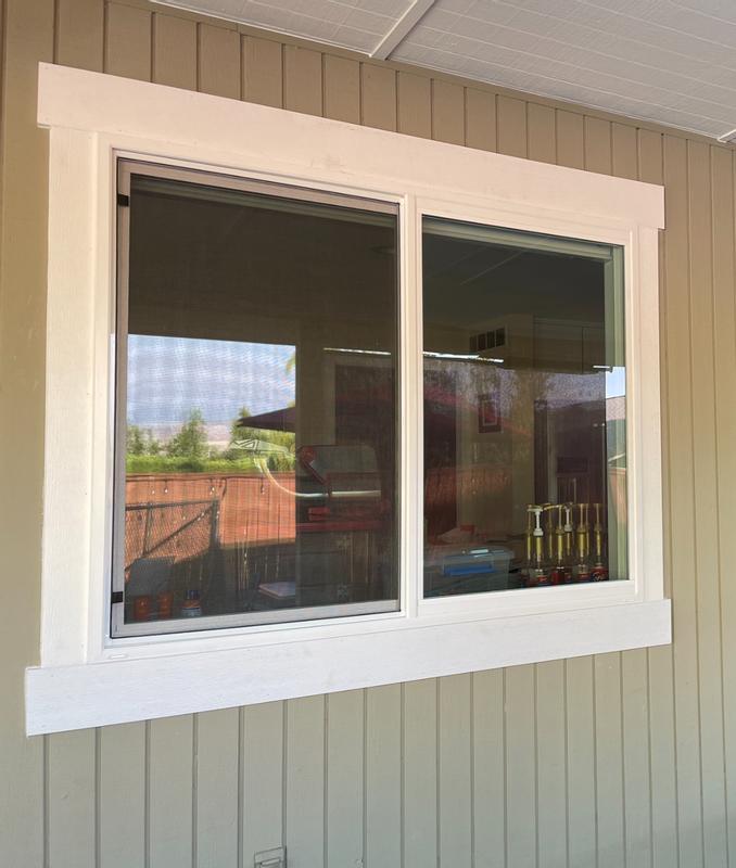 JELD-WEN V-4500 47-1/2-in x 47-1/2-in Left-Handed White with White ...