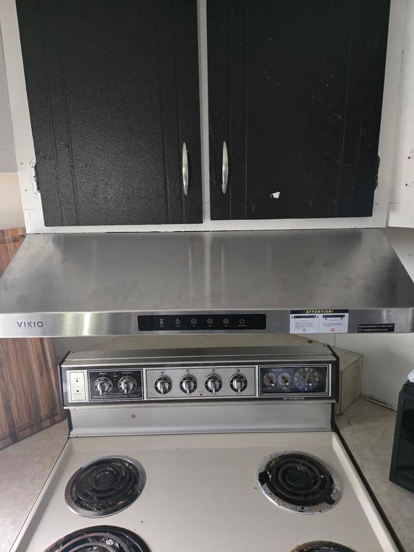 iKTCH Victoria 42-in Ducted 800-CFM Stainless Steel Under Cabinet Range ...