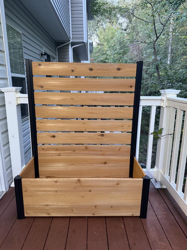 Enclo Privacy Screens Concord 41-in W x 73-in H Wood Planter Box Cedar ...
