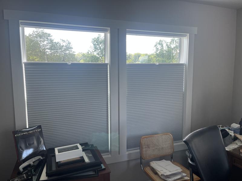 allen + roth 46-in x 72-in White Room Darkening Blackout Cordless Top ...