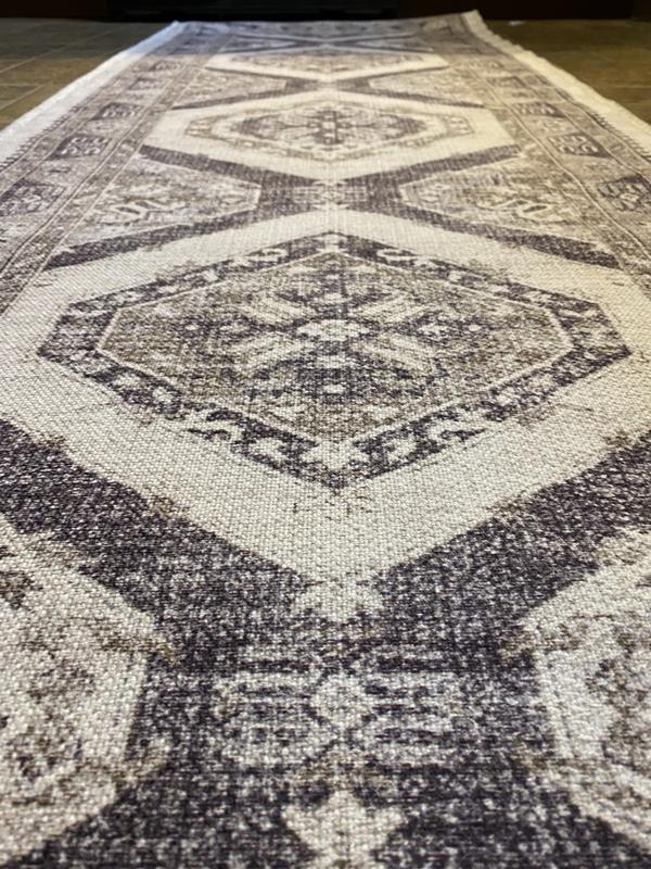 allen + roth 2 X 7 (ft) Grey Brown Indoor Distressed/Overdyed Machine ...