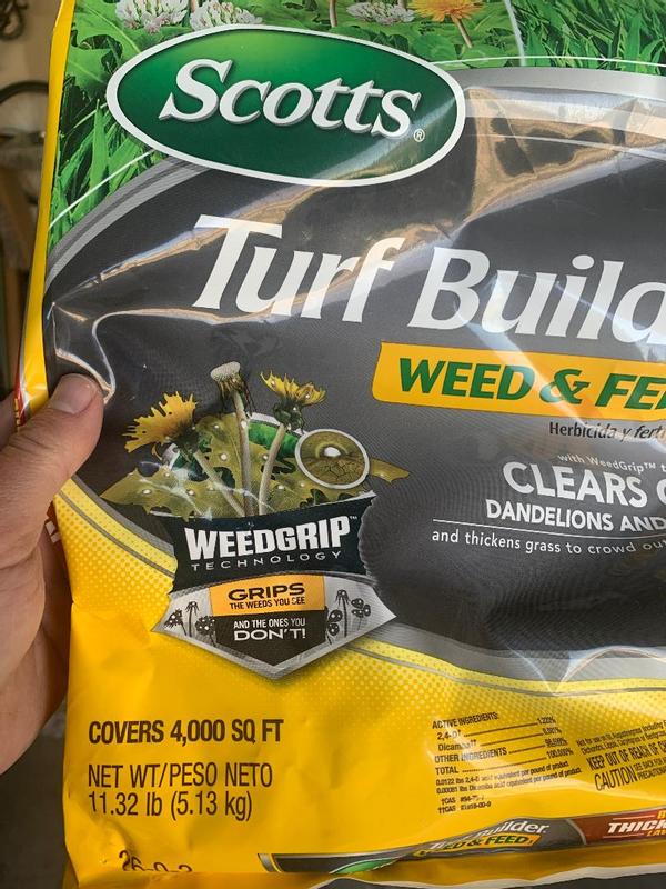 Scotts Turf Builder 14.29-lb 5000-sq ft 28-0-3 Weed and Feed All ...