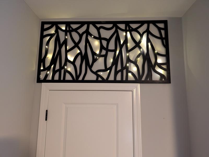 Style Selections 4-ft x 2-ft Wave White Polypropylene Decorative Screen ...