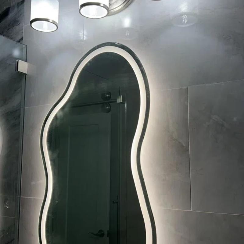 LOAAO 20x36 Cloud Shape Front + Back Lighted Anti-Fog Tempered Glass ...