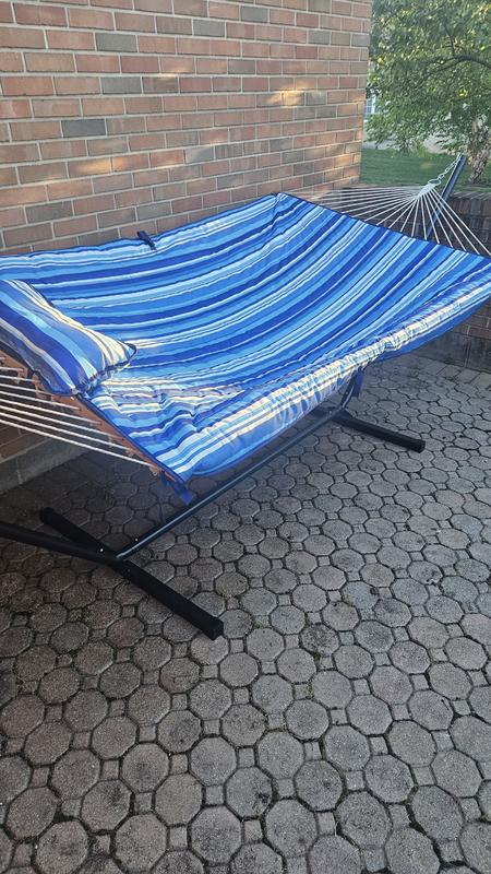 VEIKOUS White Fabric Hammock with Stand HK-001-WHITE at Lowes.com