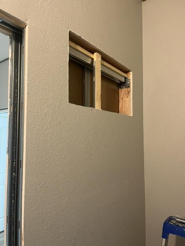 JUJUBON 56-in x 80-in Wood Pocket Door Frame with Paneled White ...