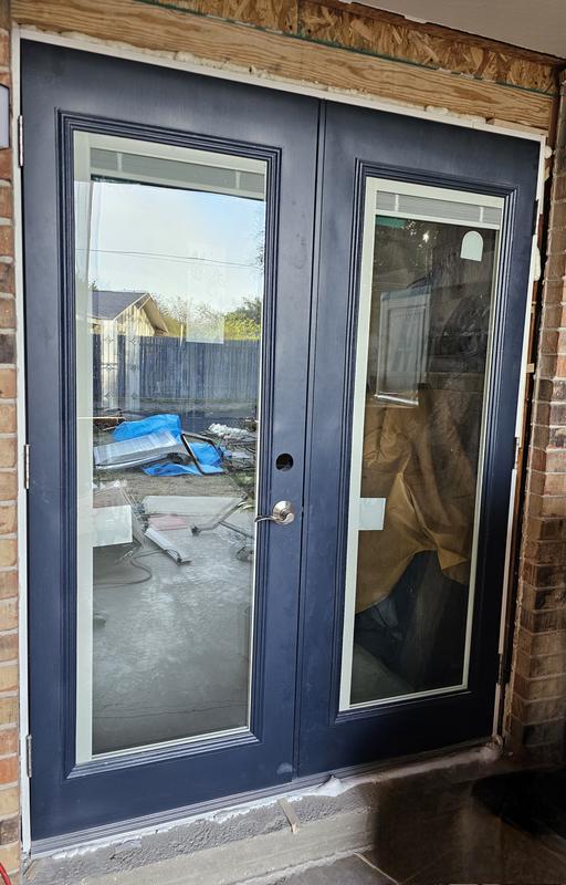 JELD-WEN F-3500 72-in x 80-in x 4-9/16-in Jamb Primed Fiberglass Right ...