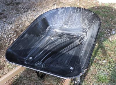 Blue Hawk 4-cu ft 1 Wheel Steel Push Wheelbarrow S4BH20 at Lowes.com