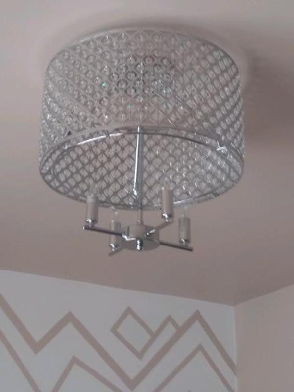 Home Accessories Inc 1 -Light Antique Bronze Metal Metal Chandelier in ...