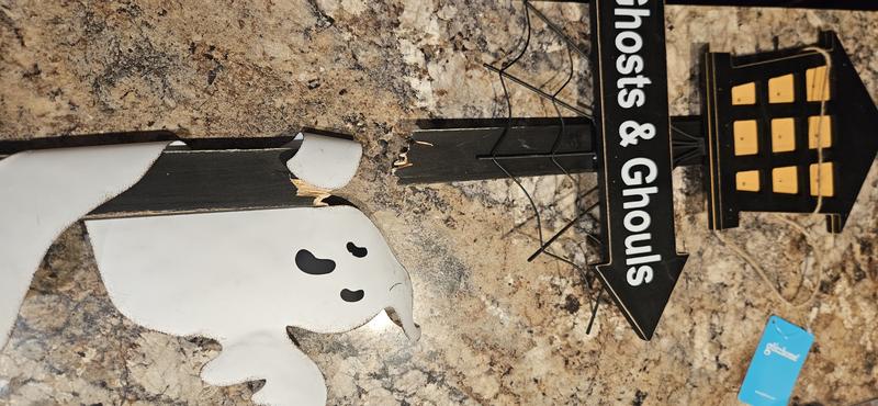 Glitzhome 3.49-ft Lighted Ghost Yard Decoration 2006300017 at Lowes.com