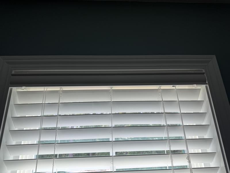 LEVOLOR Basics 2-in Slat Width 35-in x 48-in Cordless White Faux Wood ...