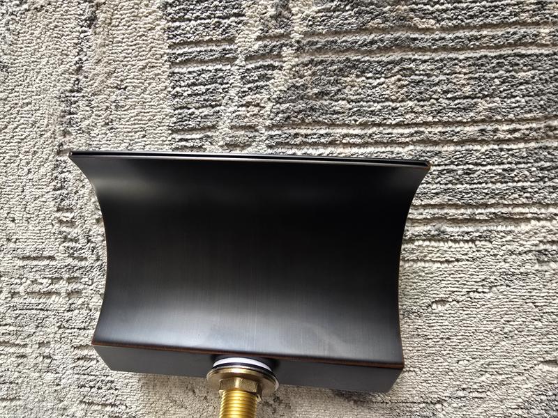 WOWOW Gold 2-handle Deck-mount Roman Waterfall Bathtub Faucet (Valve ...
