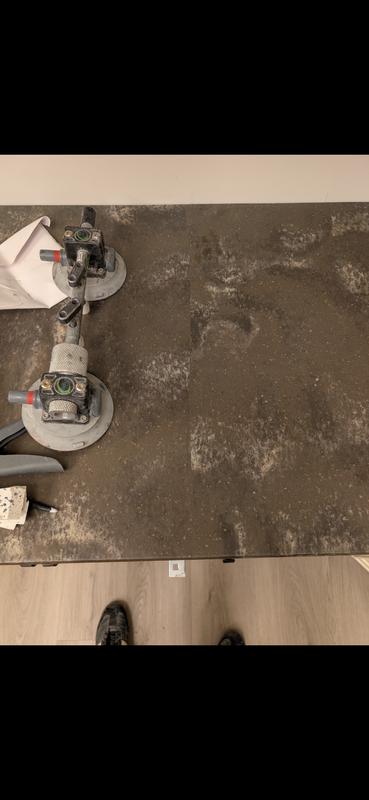 allen + roth Mocha Concrete Solid Surface Brown Kitchen Countertop ...