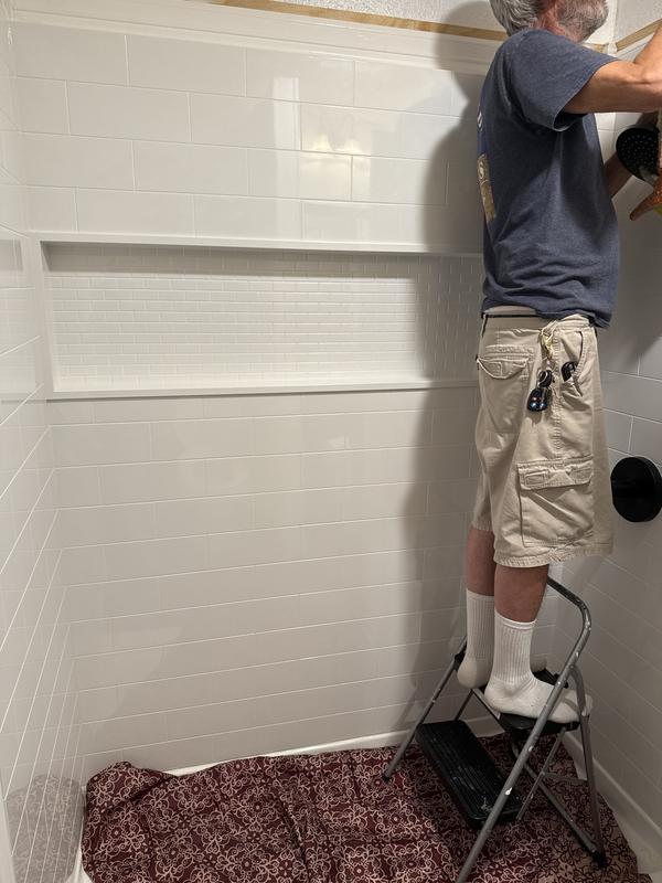 MAAX NexTile 60-in W x 30-in D x 74-in H White 4-Piece Direct To Stud ...