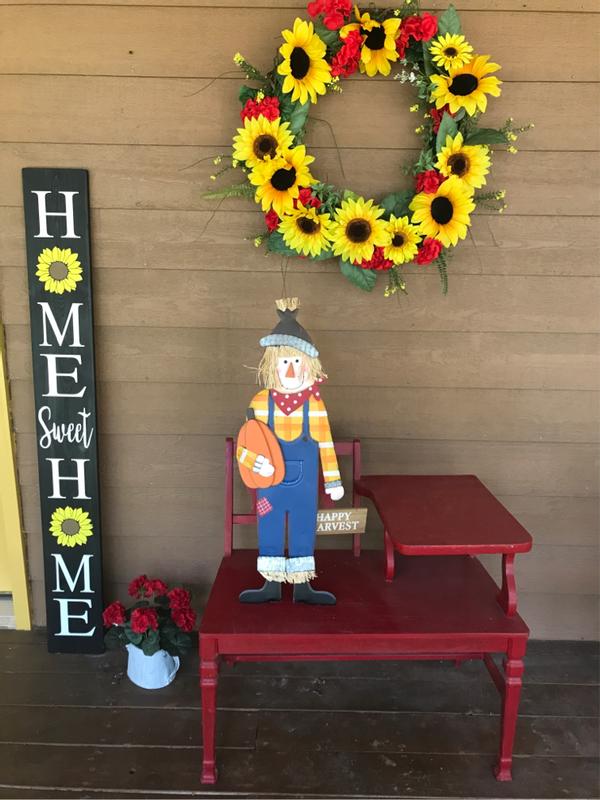 Glitzhome 3-ft Scarecrow Yard Decoration Yard Stake GH2005600007 at ...