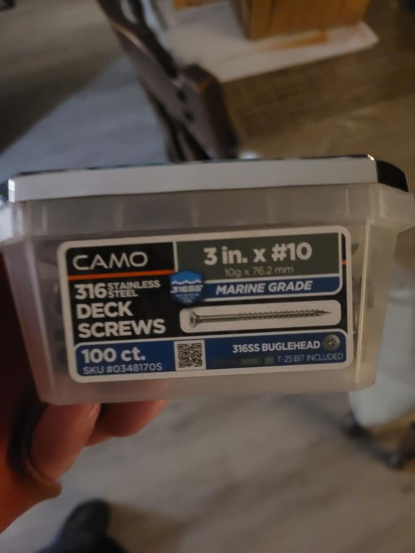CAMO #8 x 2-in Wood to wood Deck Screws 350 -Per Box in the Deck Screws ...