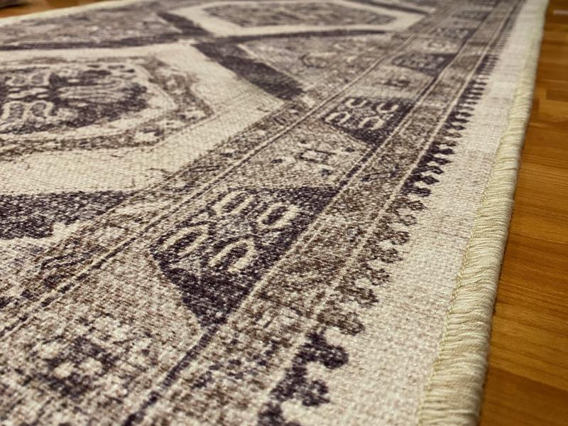 allen + roth 2 X 7 (ft) Grey Brown Indoor Distressed/Overdyed Machine ...