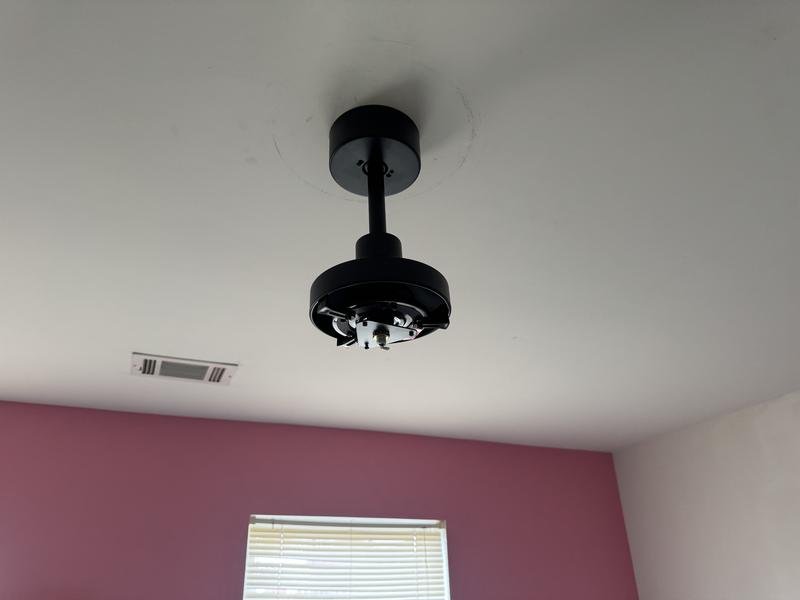 IHOMEadore 52-in Black with Black Blades Adjustable White LED Ceiling ...