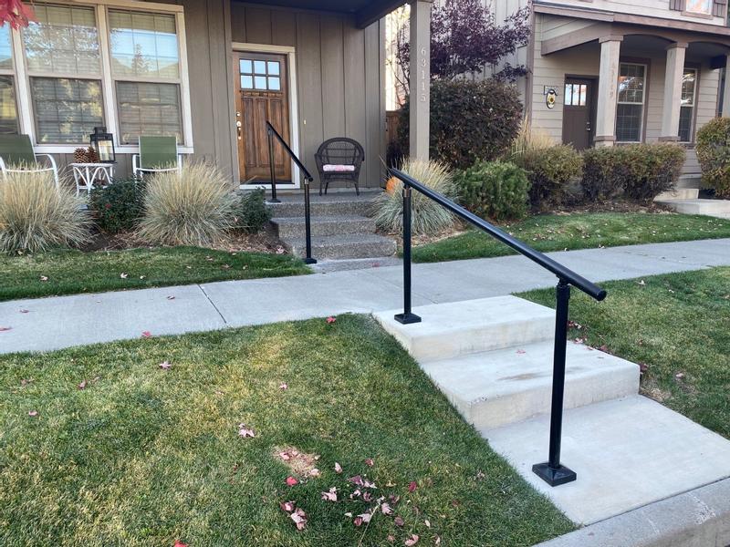 Wolf Handrail 1.9-in x 72-in White Painted Aluminum Interior/Exterior ...