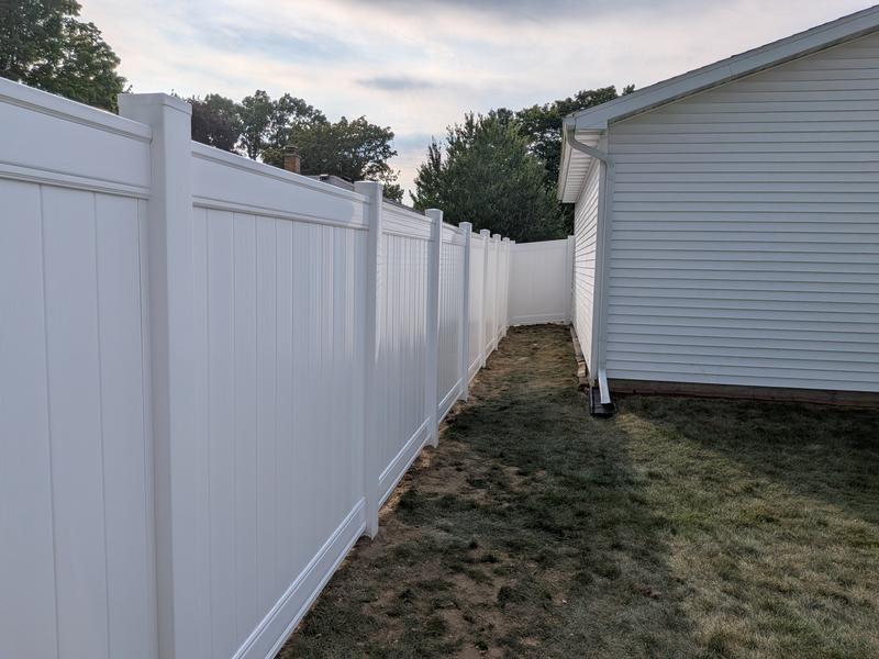 CATALYST Emblem 6-ft H x 8-ft W Clay Privacy Vinyl Flat-top Fence panel ...