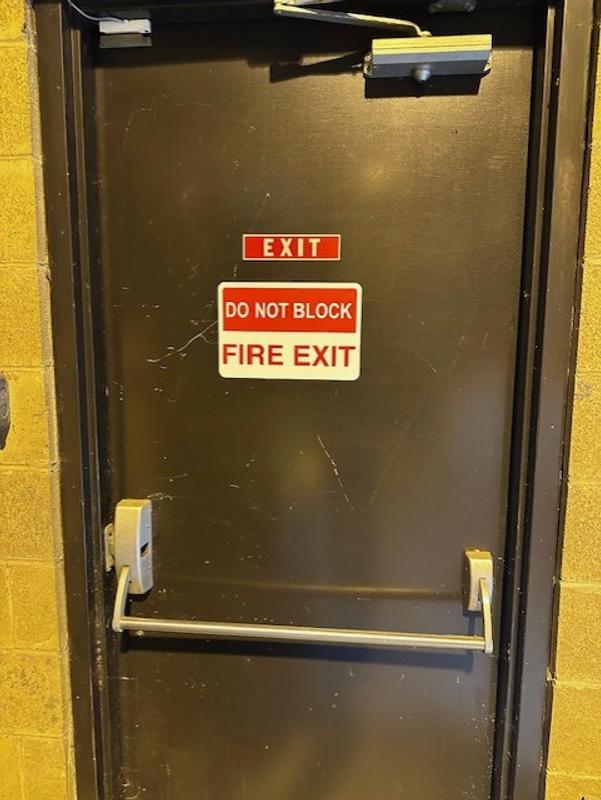 Safe Handler 5-Pack, Do Not Fire Exit Sign Labels BLSH-FESIGN-5 at ...