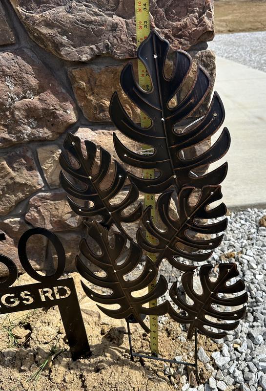 Style Selections 36.2-in Bronze Metal Solar Garden Stake in the Garden ...