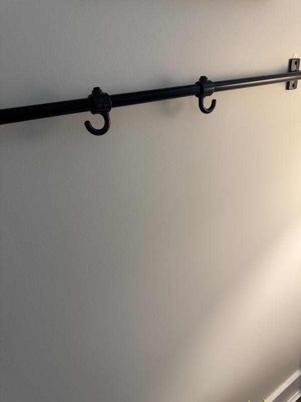 SteelTek 3/4-in Structural Black Rail Support 684-304HC at Lowes.com