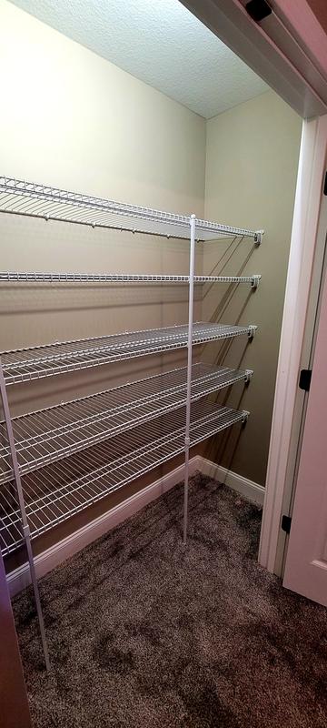 ClosetMaid 86-in White Fixed Mount Wire Shelving Support Pole 51009 at ...