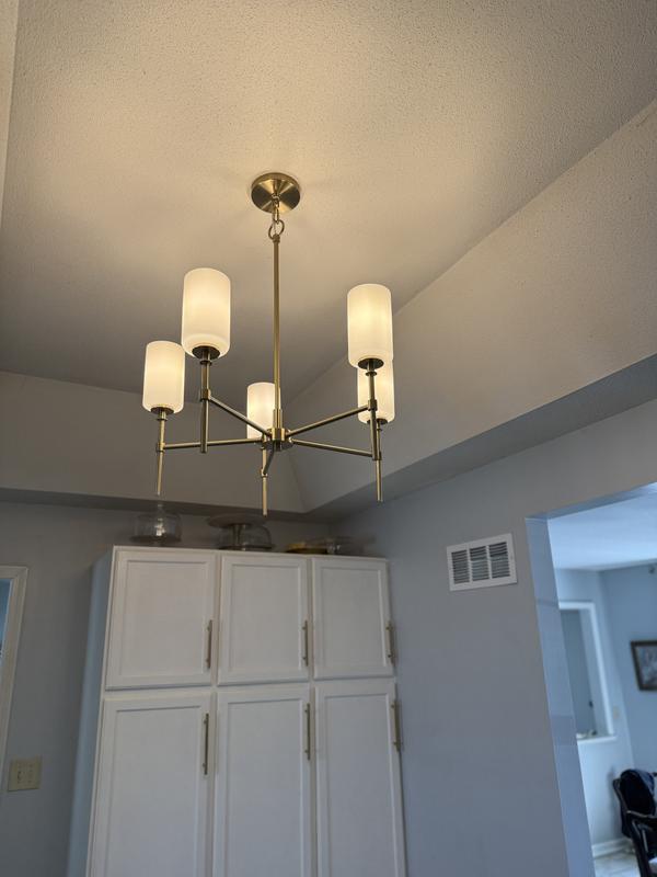 allen + roth Emerson 5 -Light Gold Transitional For Use in Bedrooms ...
