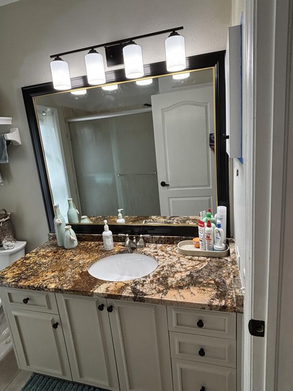 Edvivi Aliana 22-in 3-Light Brushed Nickel Led, Farmhouse Vanity Light ...