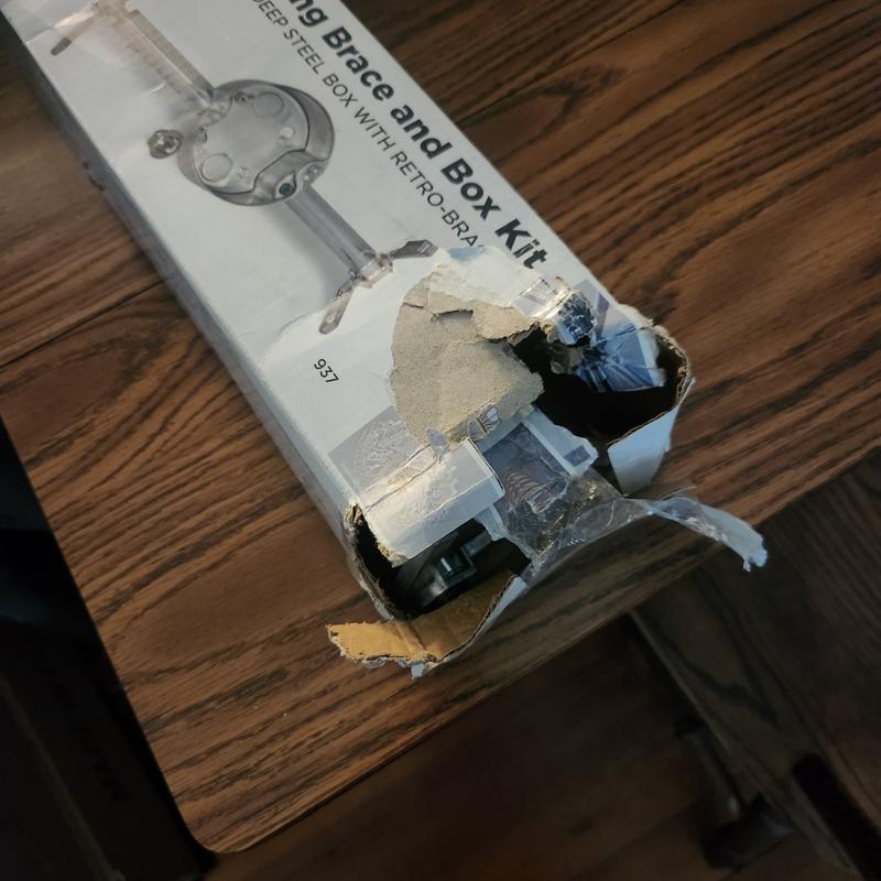 Hubbell RACO Galvanized Steel Old Work Ceiling Fan Electrical Box 937 ...