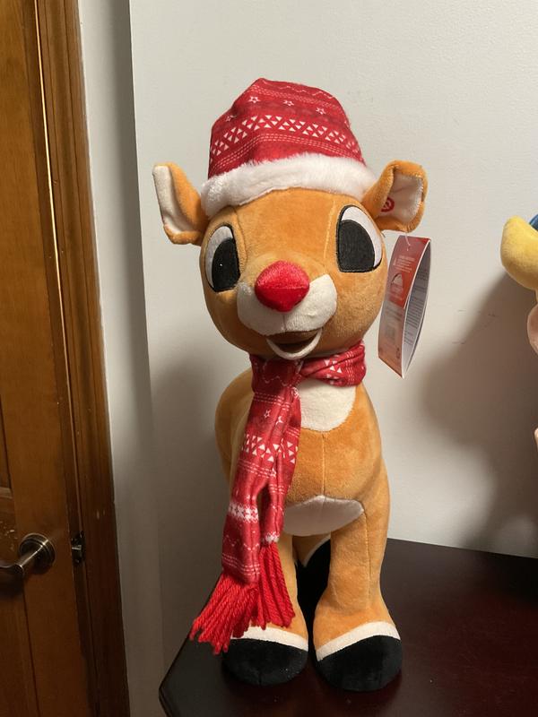 Rudolph 15.35-in Lighted Toys Plush Toy in the Christmas Decor ...