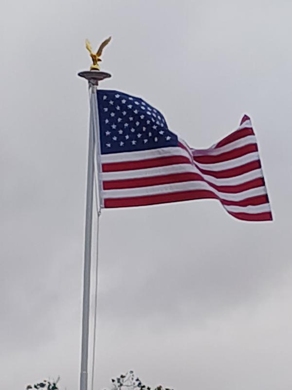 Yescom Bravery 20 -FT Aluminum Sectional Flagpole Kit 3-FTx5-FT US Flag ...