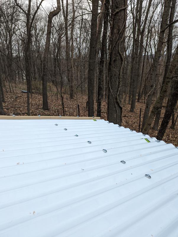 AmeriLux International PVCLite 2.16-ft x 12-ft Corrugated White PVC ...