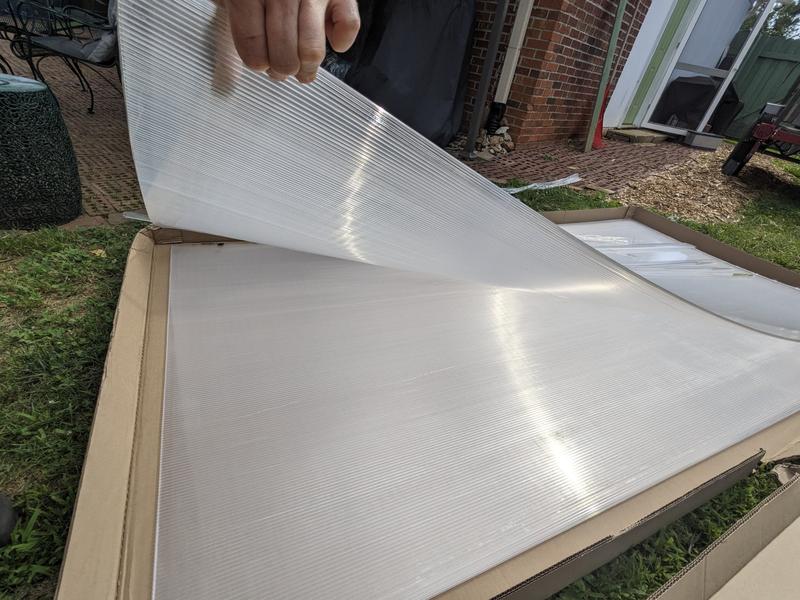 AmeriLux International MultiLite 4-ft x 8-ft Ribbed Clear Polycarbonate ...